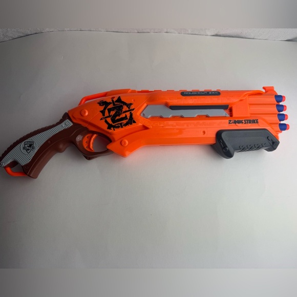 Nerf | Toys | Nerf Nstrike Elite Roughcut 2x4 Zombie Strike Orange 8 Nerf Bullets | Poshmark